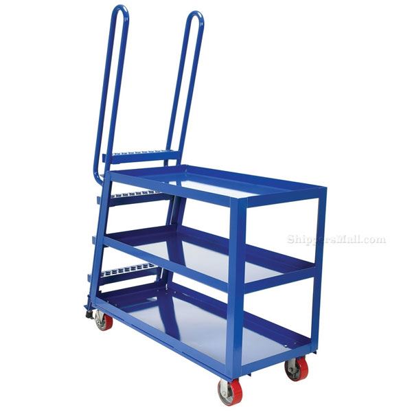Steel High Duty Cart with Mold On Rubber Casters 56-1/8 In. x 21-7/8 In ...