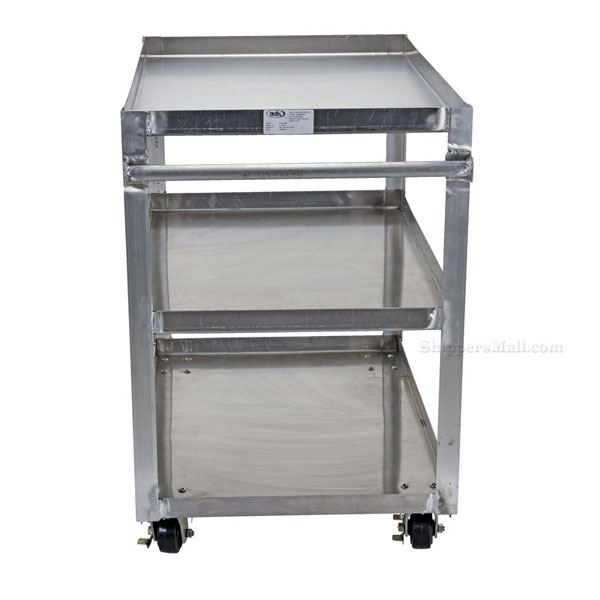 Aluminum Service Cart 3 Shelves 42-5/16 In. x 27-15/16 In. x 41-3/4 In ...