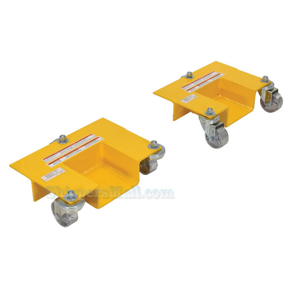 Steel Pallet Rack Lifting Dollies (2 Quantity) 17-7/16 In. x 14-3/8 In ...