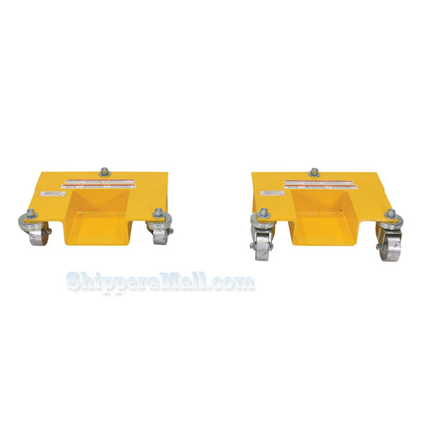 Steel Pallet Rack Lifting Dollies (2 Quantity) 17-7/16 In. x 14-3/8 In ...