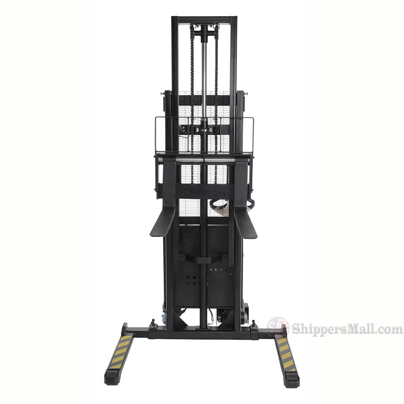 Steel Adjustable Stacker with Power Traction Drive System 118 In ...