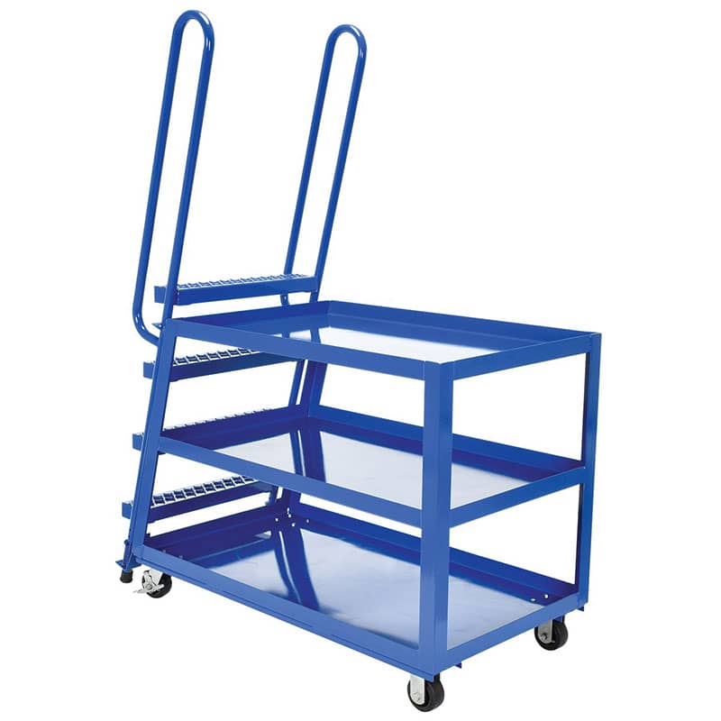 Steel High Duty Cart with Mold On Rubber Casters 56-1/8 In. x 21-7/8 In ...